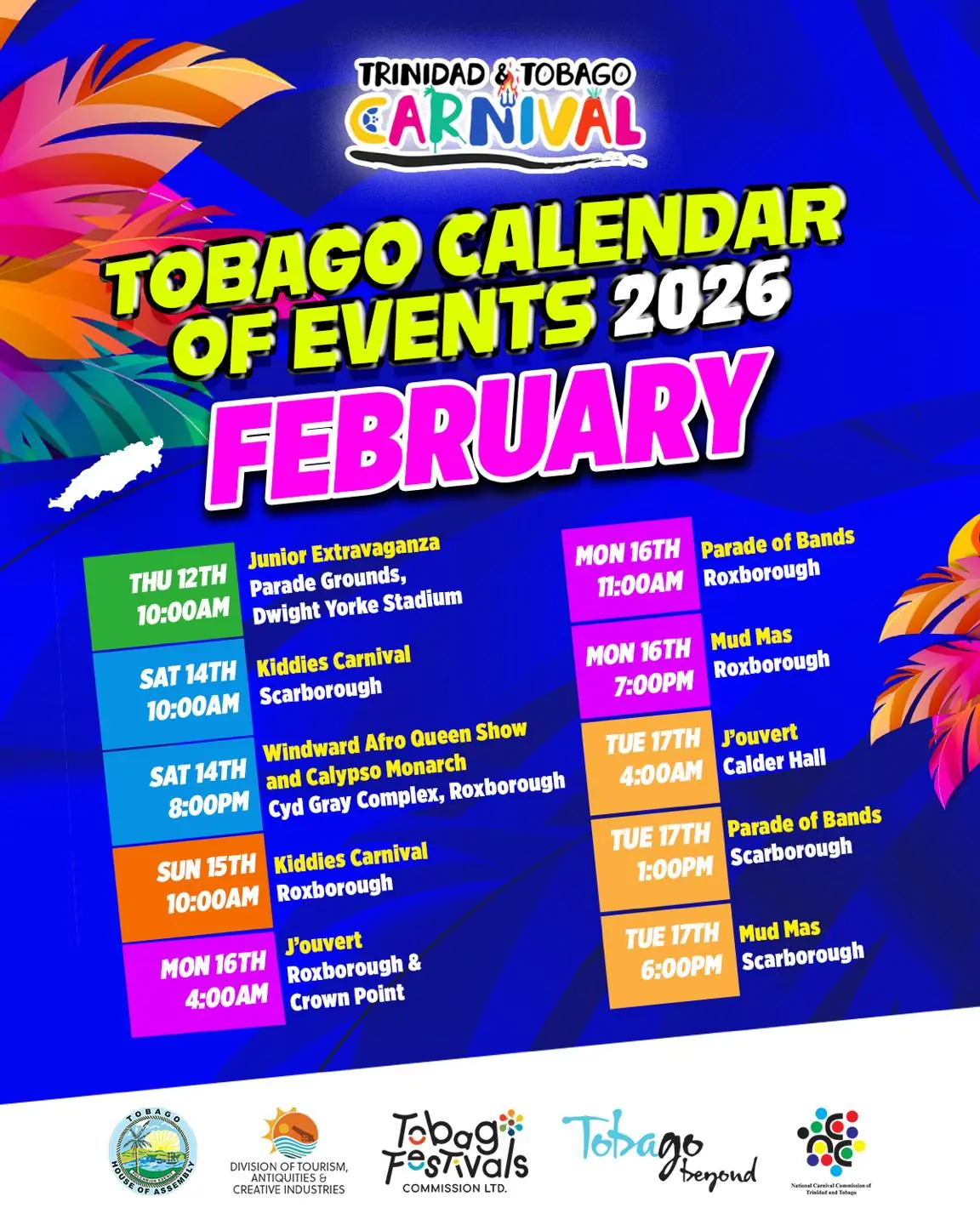 National Carnival 2026 - Tobago Festivals Commission Ltd.